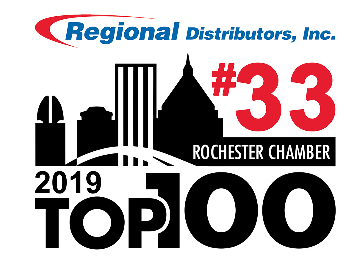 Regional Distributors, Inc. Ranks #33 on 2019 Rochester Top 100 List Regional Distributors, Inc. Ranks #33 on 2019 Rochester Top 100 List